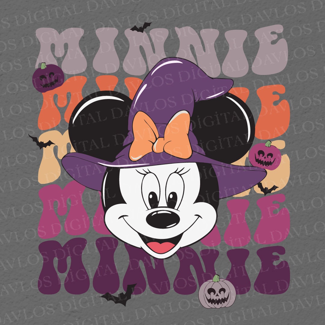Minnie Mouse Halloween Svg Png Halloween Cartonhappy Etsy