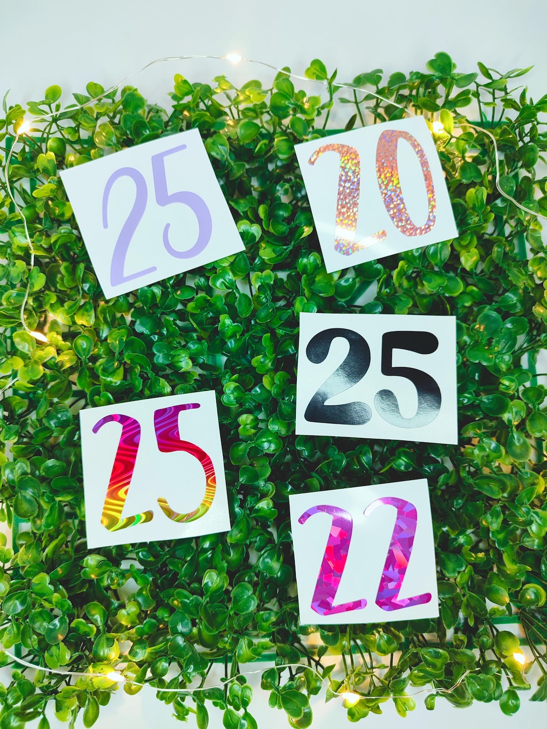 Vinyl Number Sticker, Custom Number Labels, Permanent Adhesive Vinyl ...