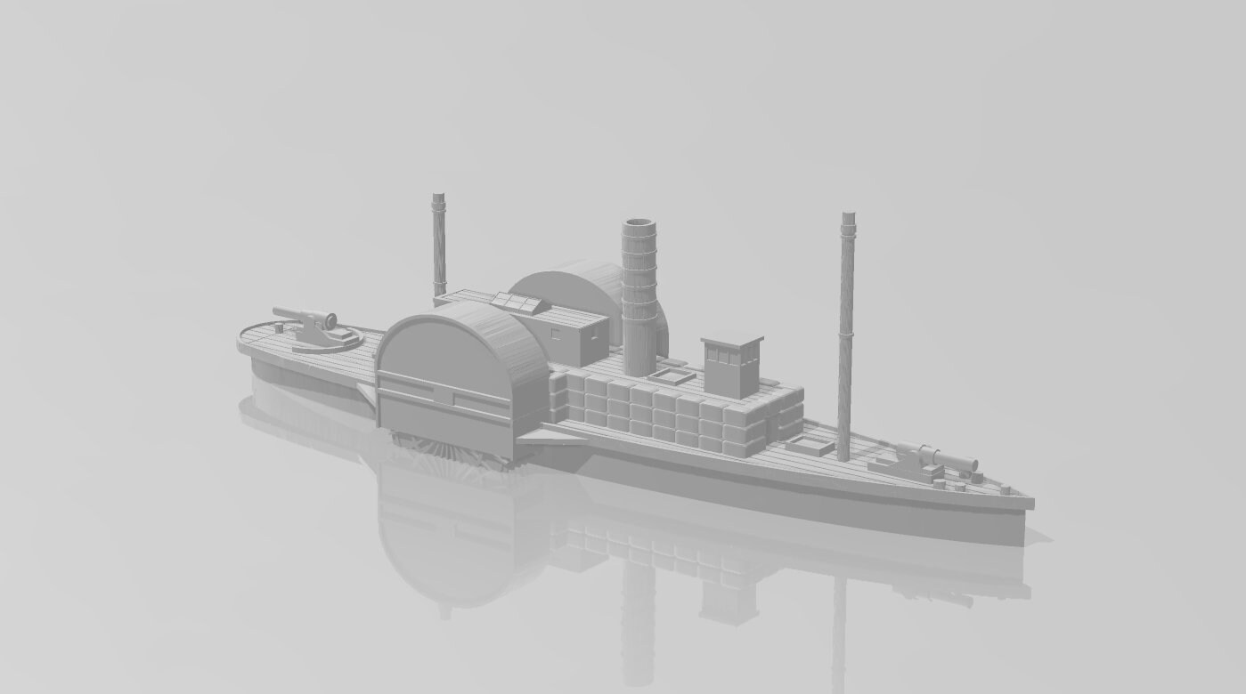1/600 ACW Confederate River Gunboat CSS Warrior - Etsy