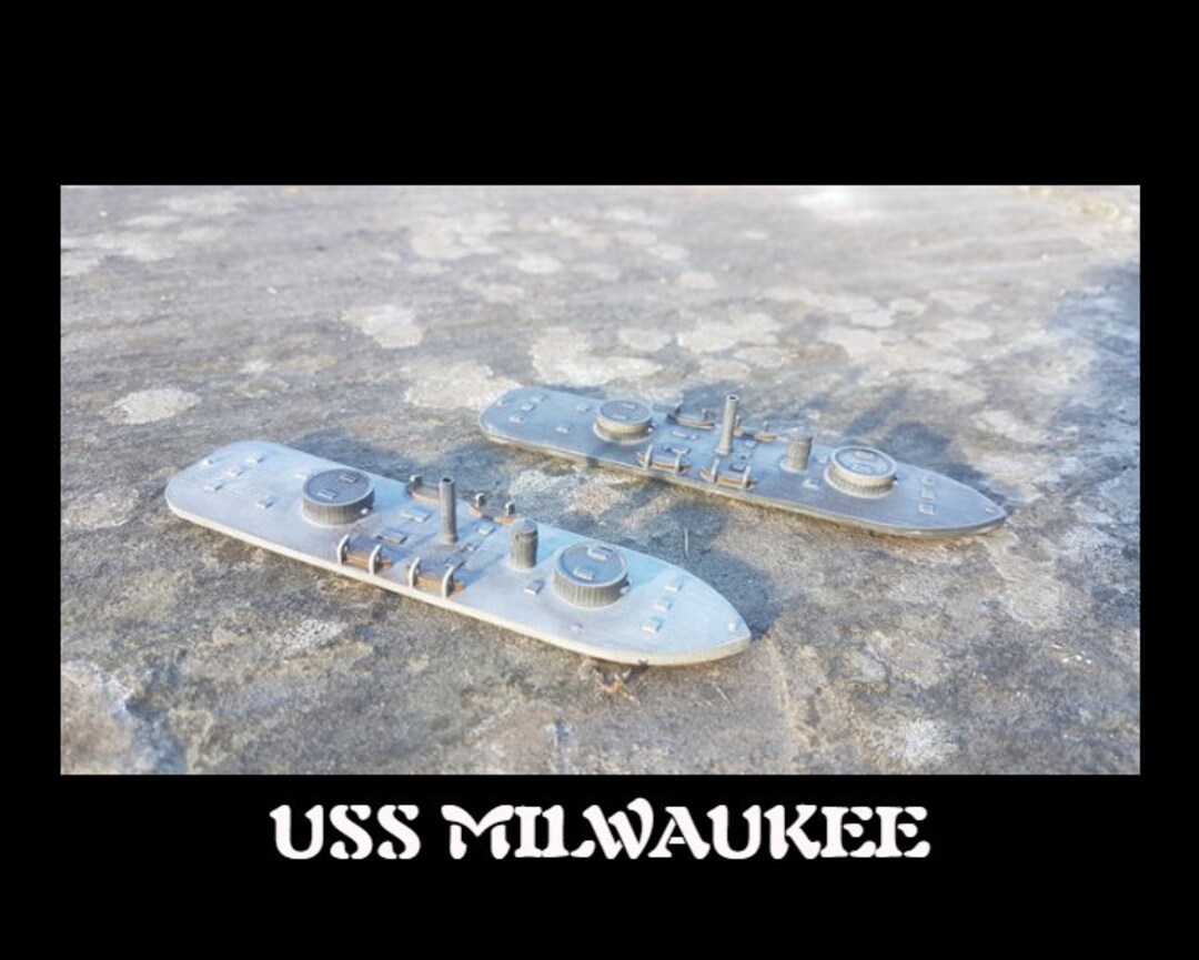 1/600 ACW US Navy River Monitor USS Milwaukee - Etsy