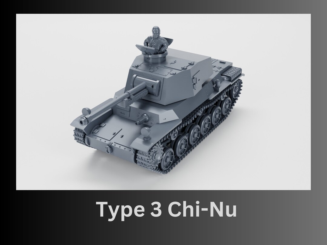 Japan Type 3 Chi-nu Medium Tank 1/56 Scale - Etsy