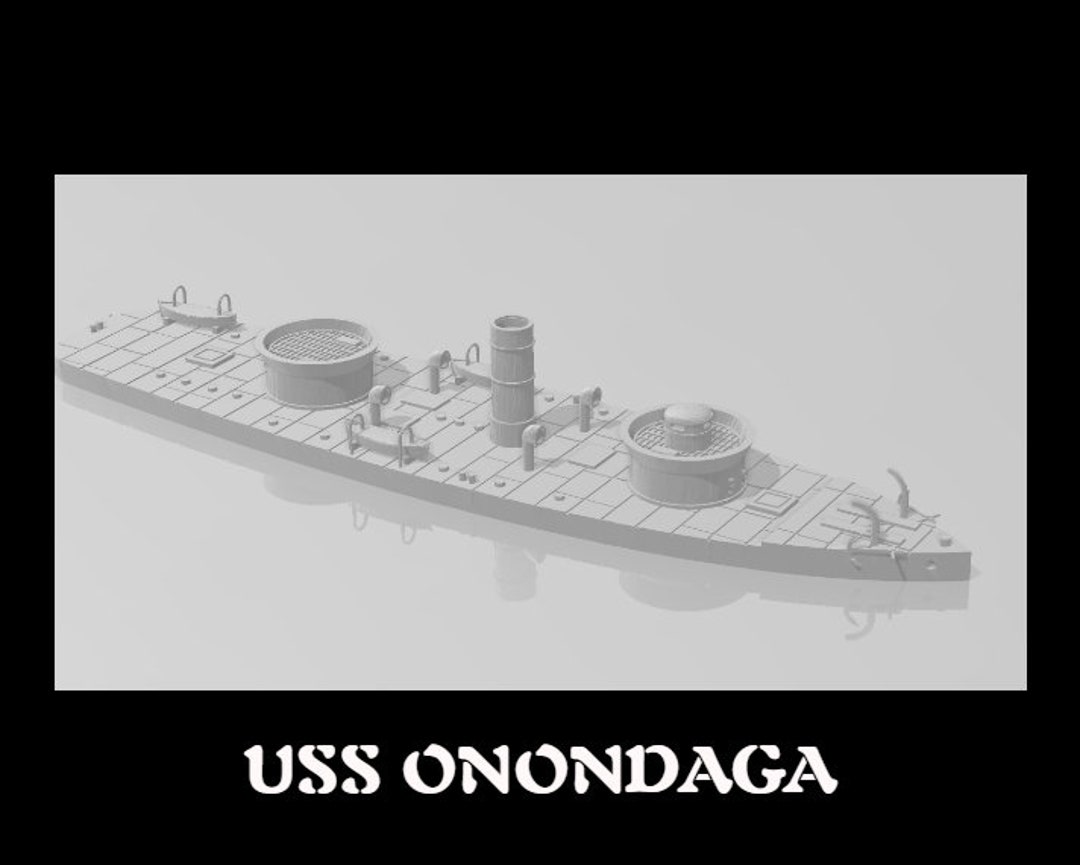 1/600 ACW Union Ironclad Monitor USS Onondaga - Etsy
