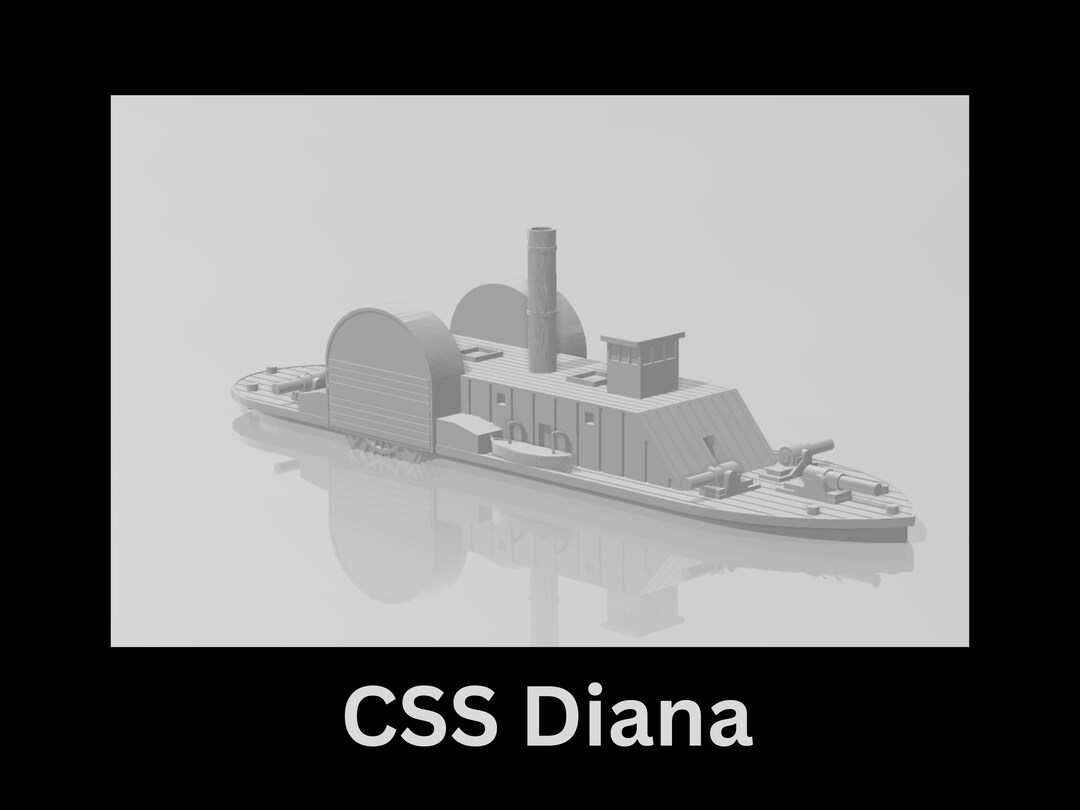 1/600 ACW Confederate Gunboat CSS Diana - Etsy