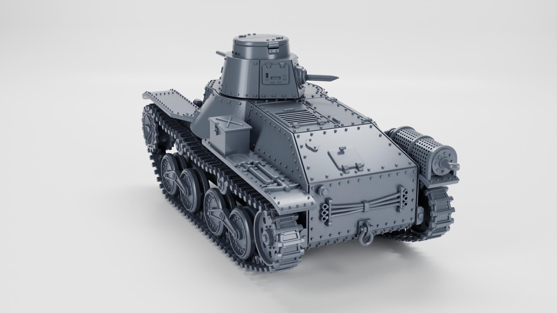 Type 95 Ha-go Light Tank (JAPAN, WW2) 1/56 Scale (28mm) Bolt Action - Etsy