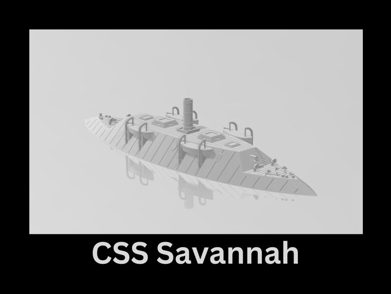 1/600 ACW Confederate Casemate Ironclad CSS Savannah - Etsy