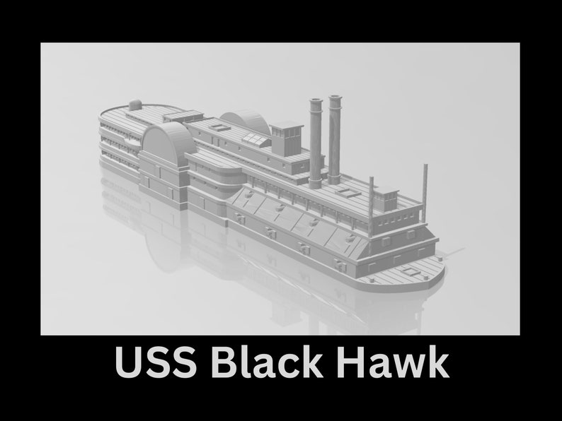 1/600 ACW Union River Flagship USS Black Hawk - Etsy