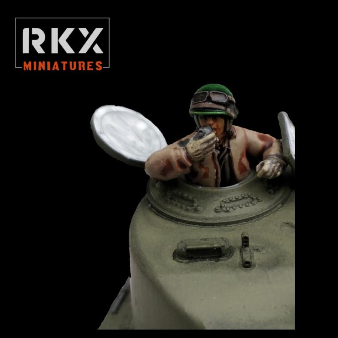 RKX Miniatures - Us_tank_commander_1 1/56 (28mm) Scale - Etsy