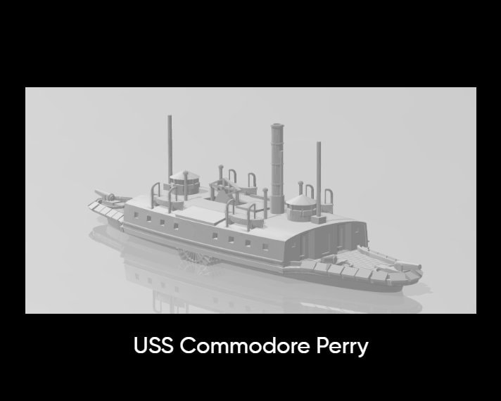 ACW Union River Gunboat USS Commodore Perry - Etsy