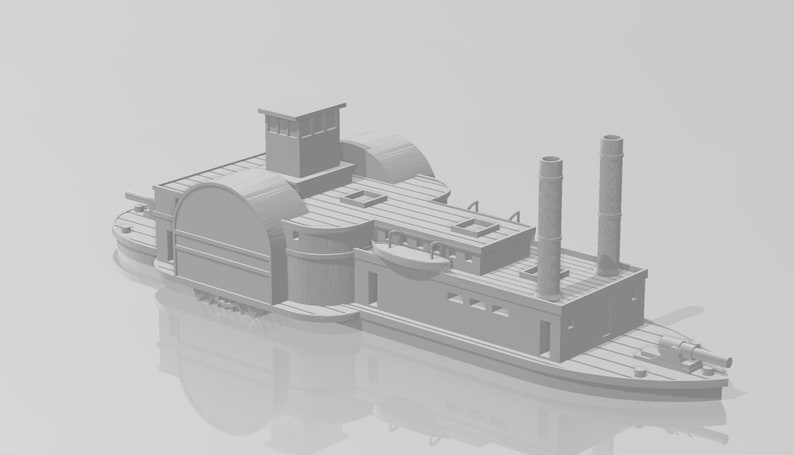 1/600 ACW Confederate River Gunboat CSS General Stirling Price - Etsy