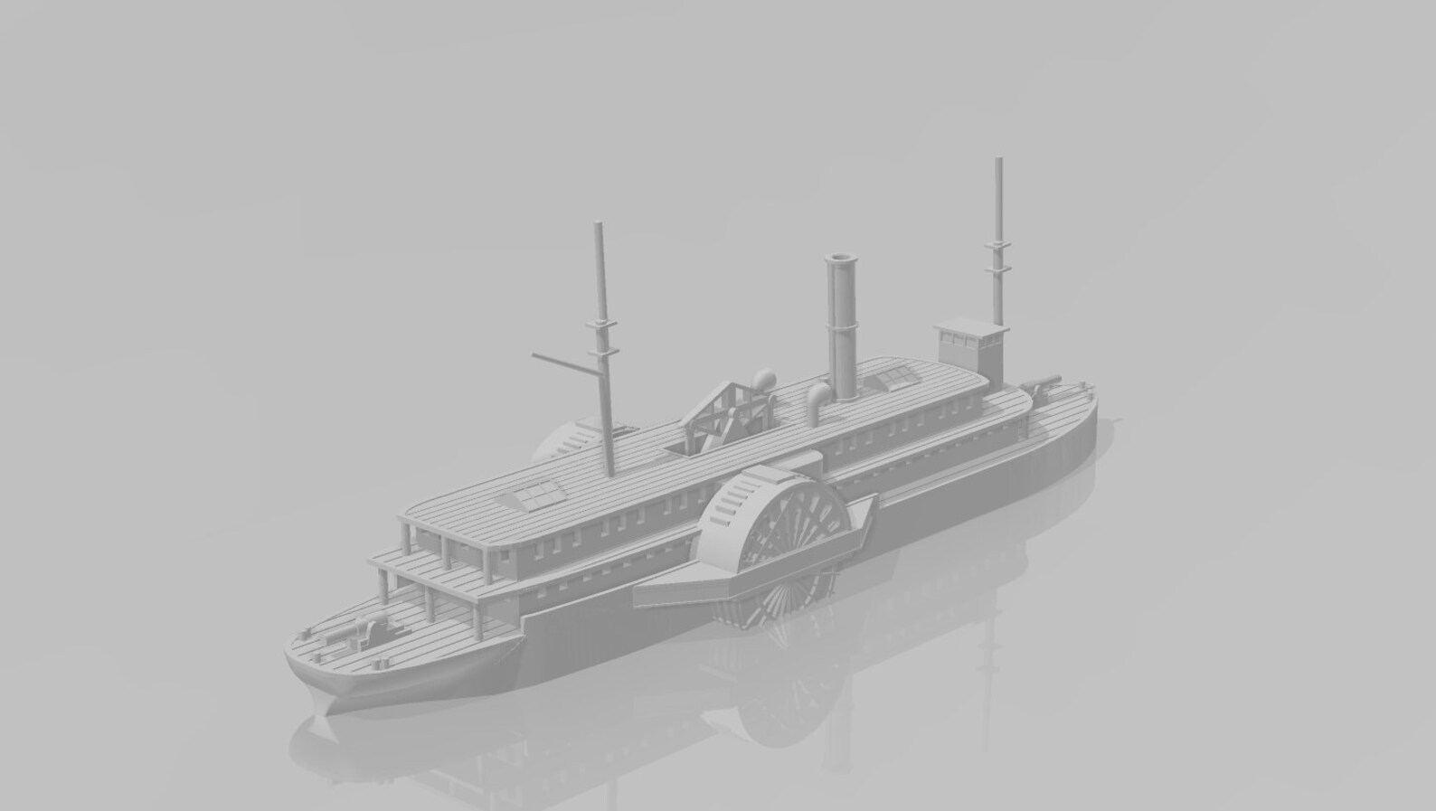 1/600 ACW Confederate River Gunboat CSS General Bragg - Etsy