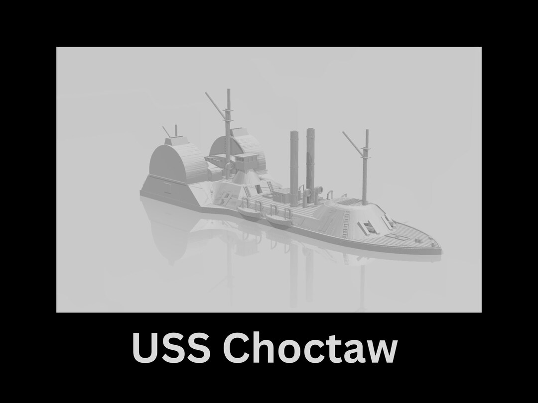 1/600 ACW Union River Ironclad USS Choctaw - Etsy