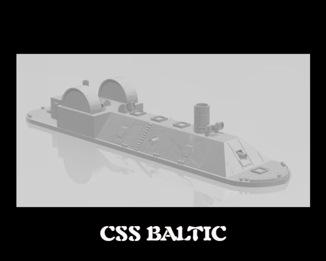 1/600 ACW Confederate Ironclad CSS Baltic - Etsy