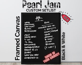 Pearl Jam Custom Concert Setlist Hoodie Fan Art Family Gift for Him ...