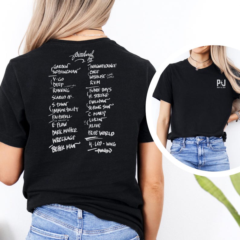 Concert | Setlist | T-shirt | Custom | Personalized | Gift for Him ...