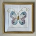Starlight 1 Original Artwork, Watercolor Butterfly in Matted Gold Frame ...