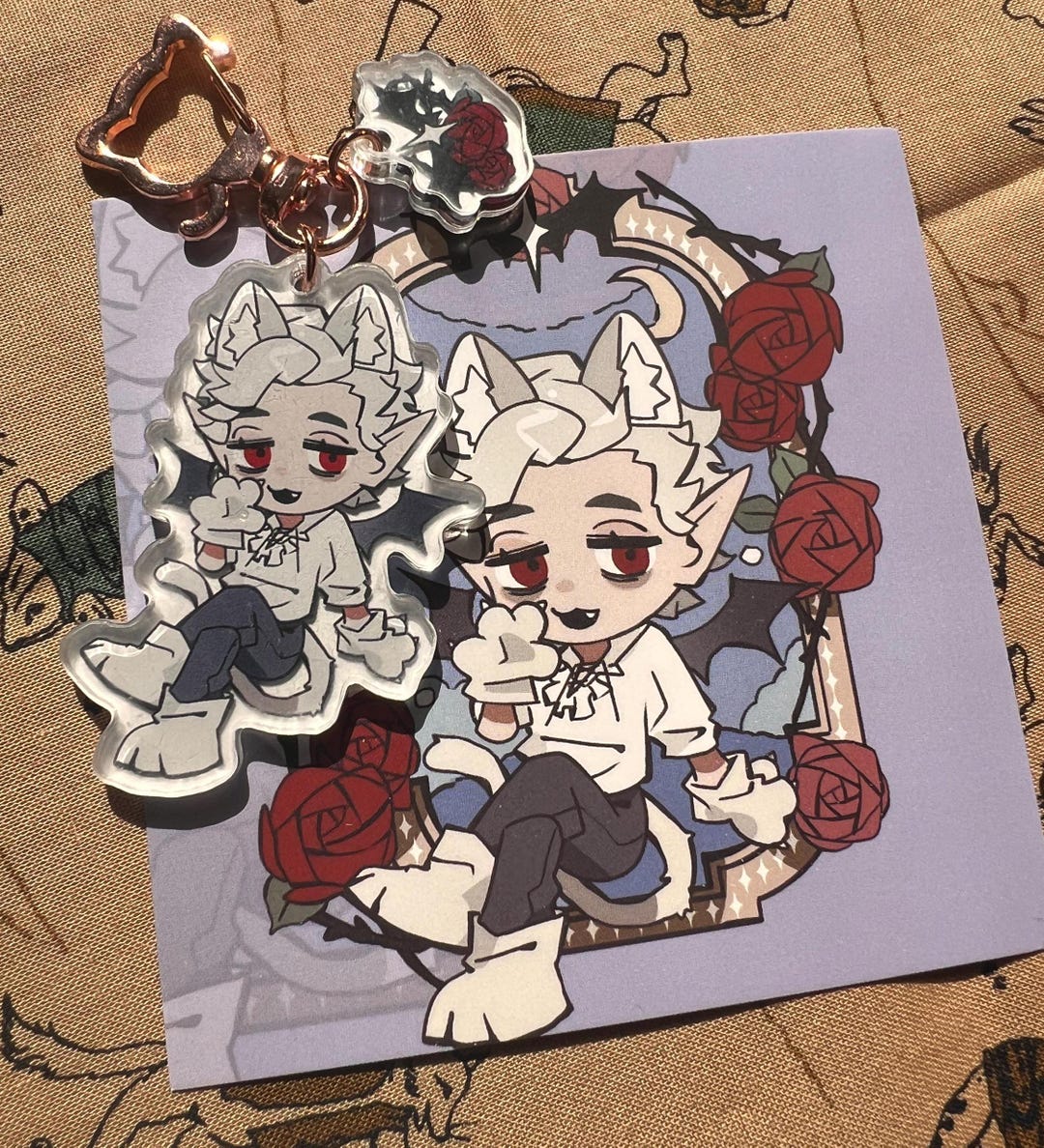 Astarion Cat Key Chains Acrylic Baldur's Gate 3 - Etsy