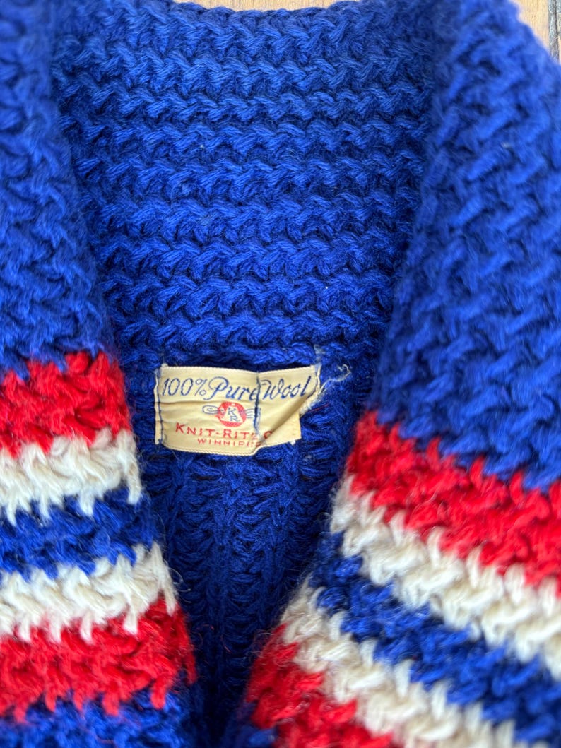 Extremely Rare 1930s Varsity Style Wool Cardigan – Knit-rite Winnipeg ...