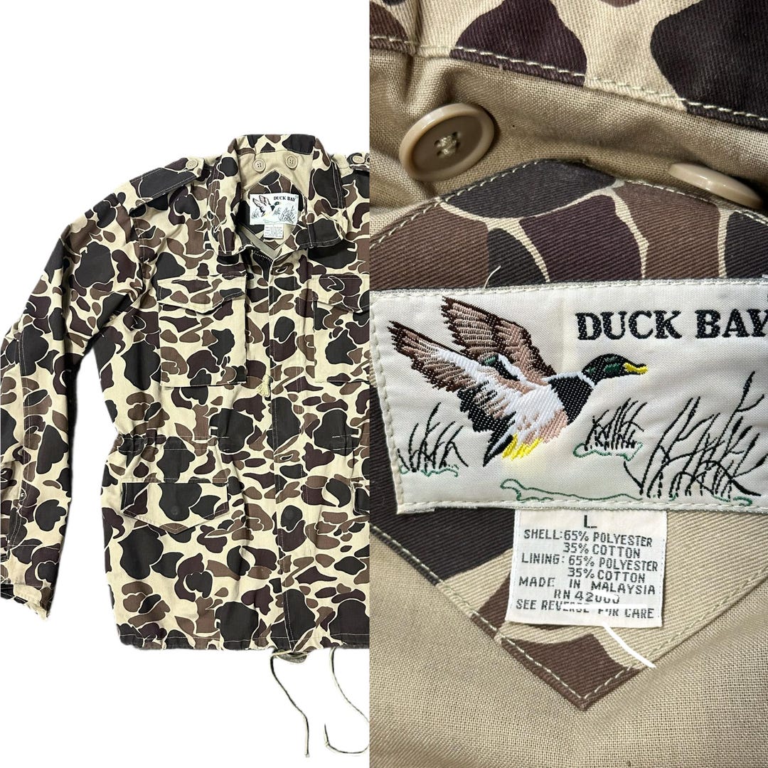 Vintage Duck Bay Camouflage Hunting Jacket - Etsy