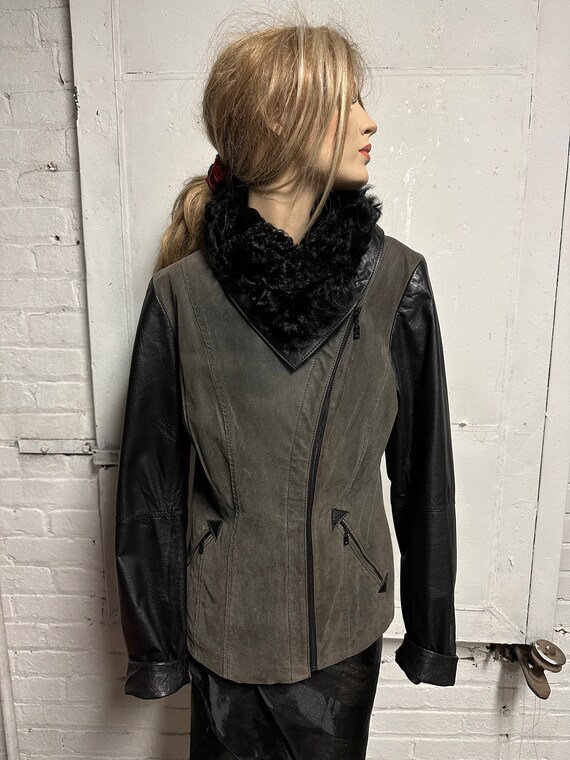 VINTAGE Danier Lamb Leather Jacket - Size Large - Gem