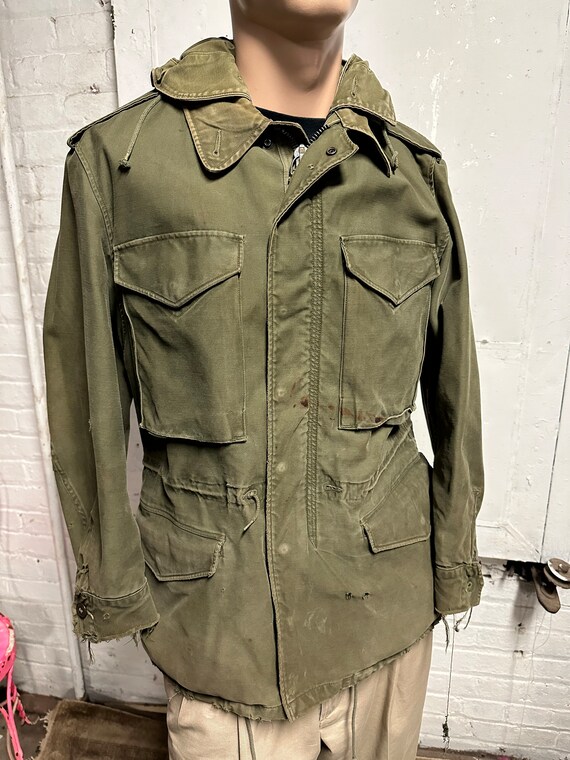 Vintage army jacket / 1952's military jacket / Olive … - Gem