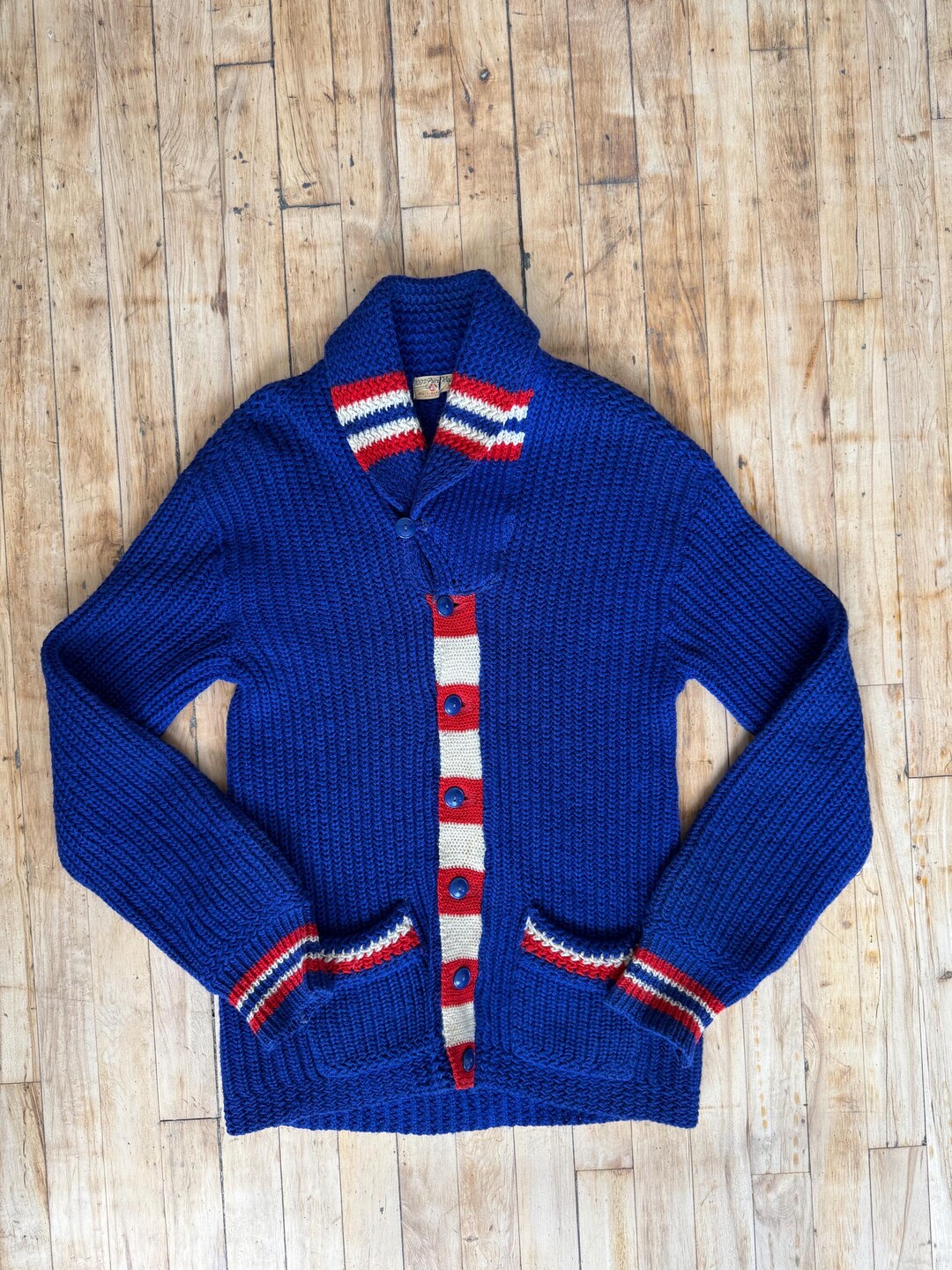 Extremely Rare 1930s Varsity Style Wool Cardigan – Knit-rite Winnipeg ...