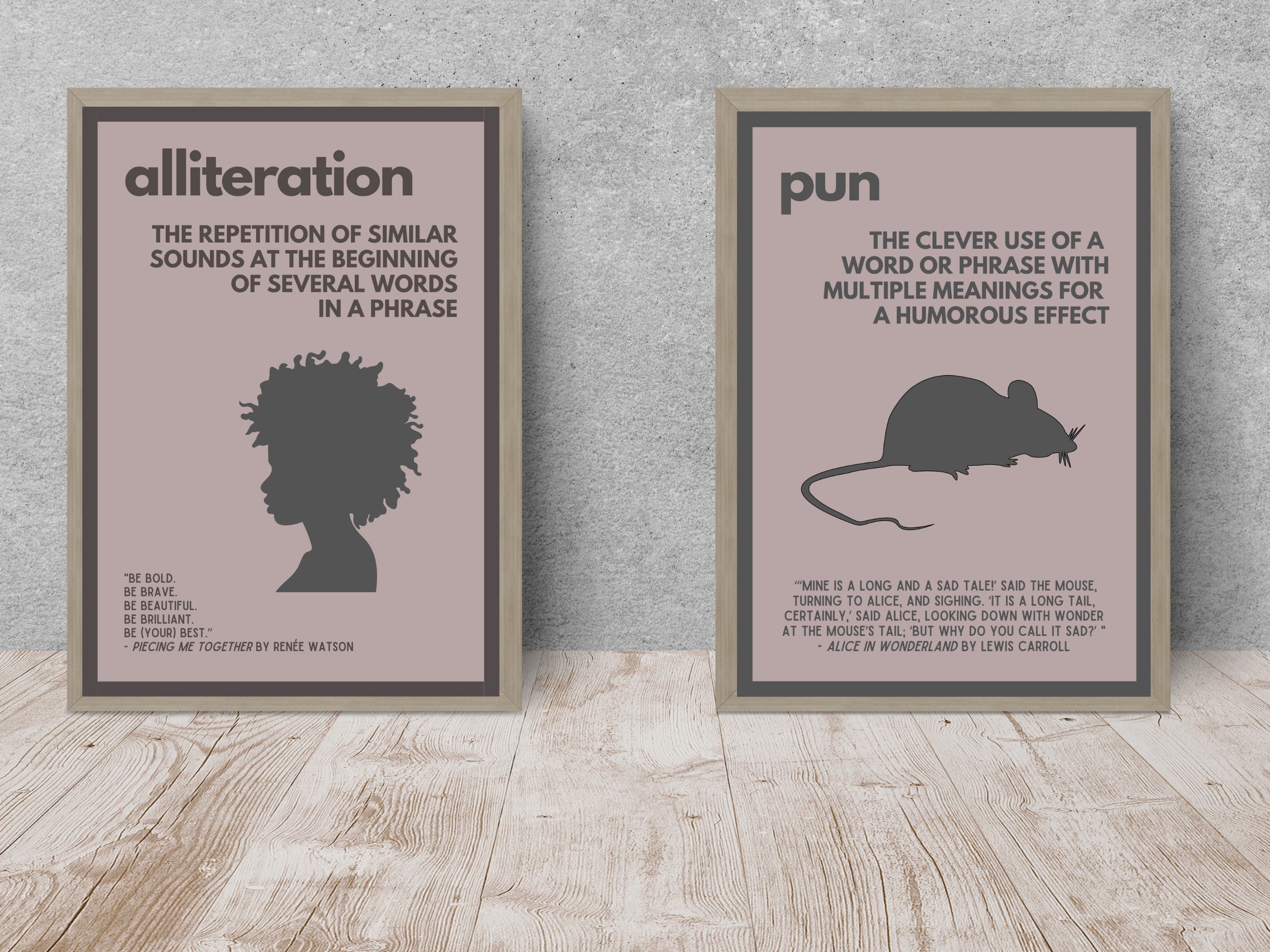 Literary Devices Poster Bundle Figurative Language Literary - Etsy