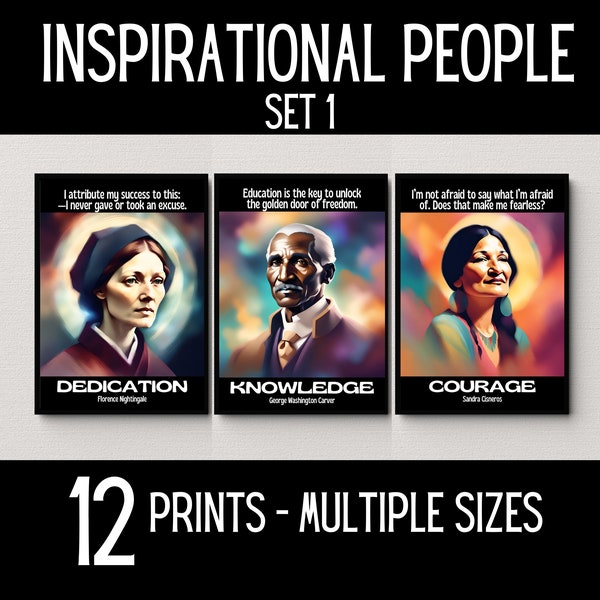 Inspirational People Posters - Etsy