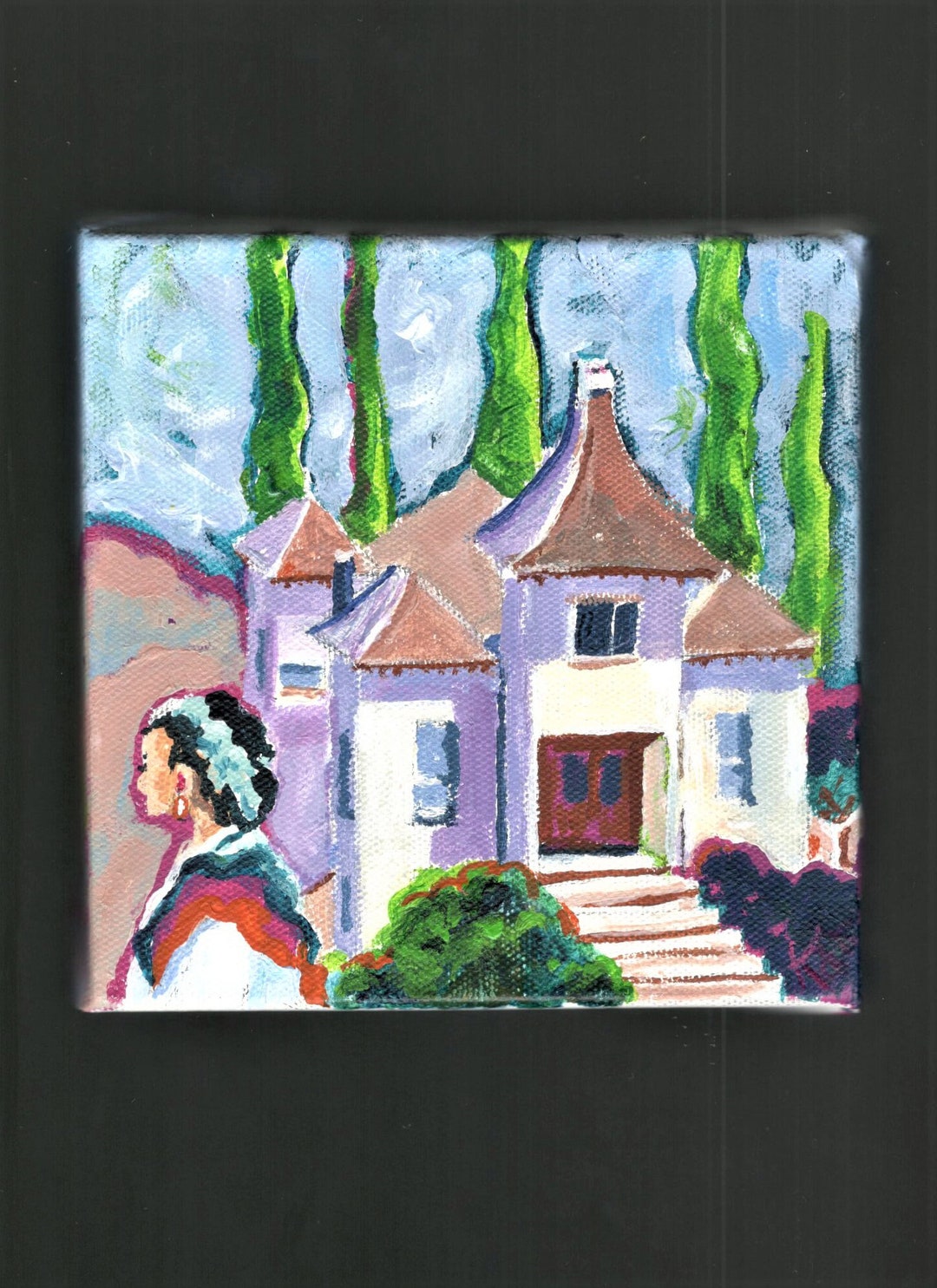 Powder Box Church, 6 X 6 Original Acrylic Painting and Cards of Church ...