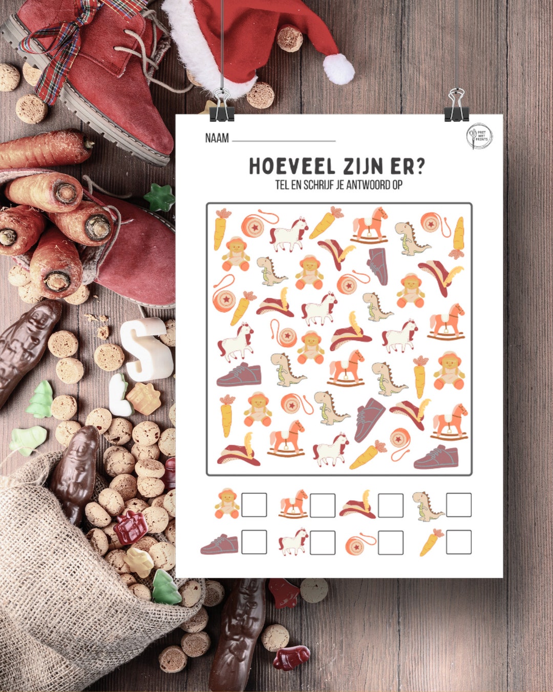Sinterklaas Download Puzzle Worksheet Counting Figures, Crafts, Group 3 ...