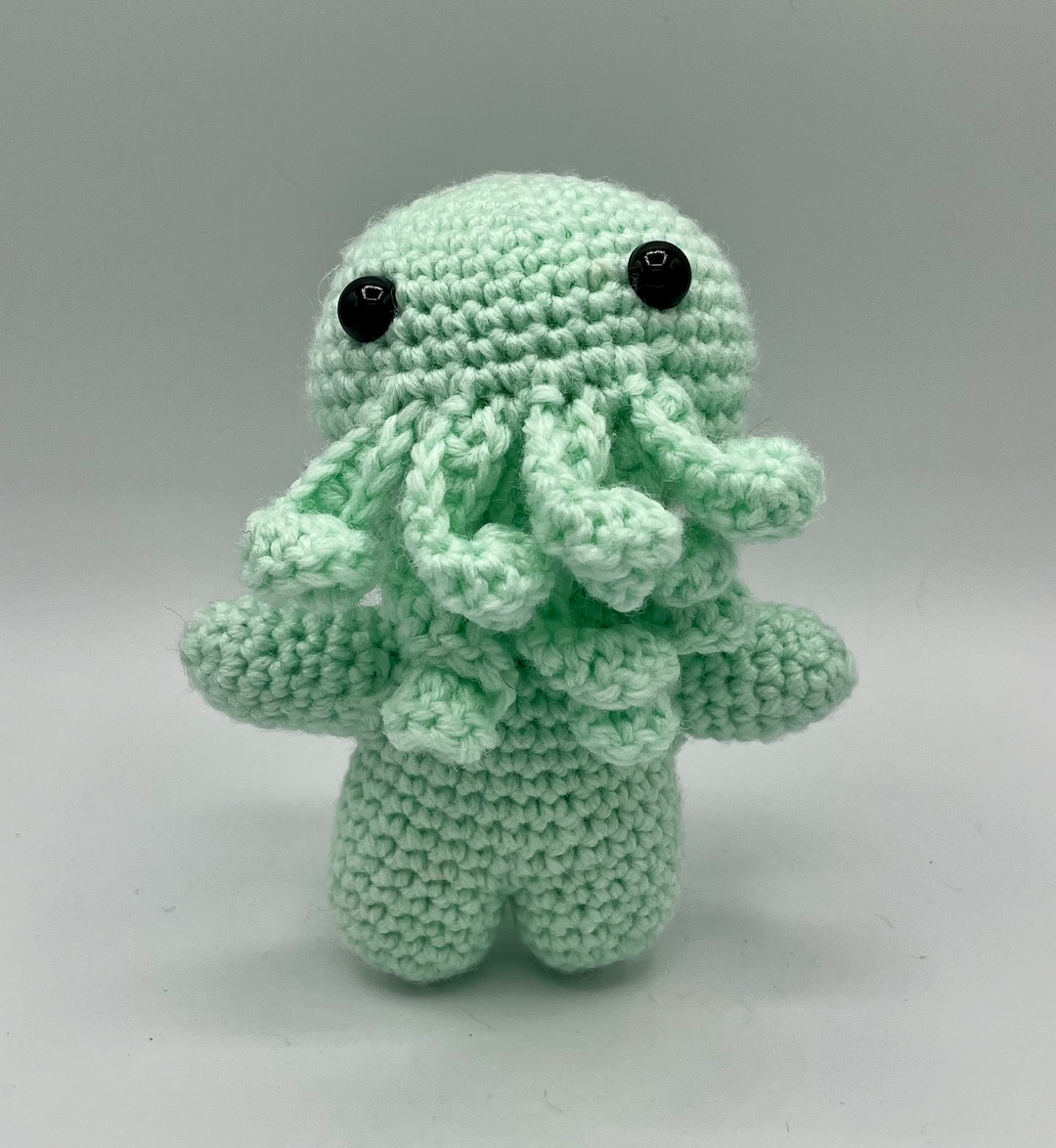 Crochet Baby Cthulhu Plushie: Handmade Acrylic Yarn Toy - Etsy
