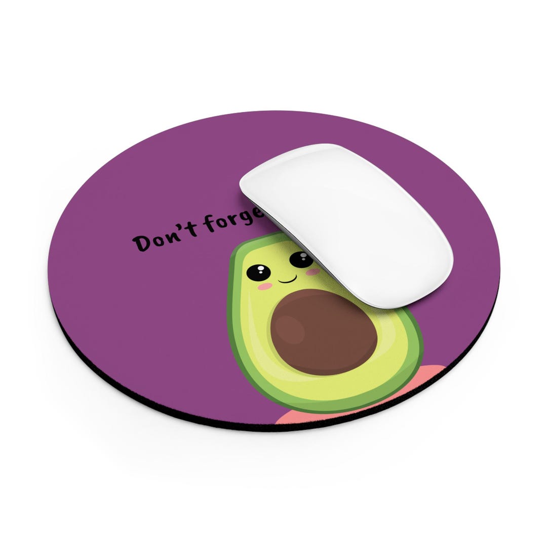Cute Avocado Mouse Pad - Don't Forget to Eat Reminder, Gift for Food ...