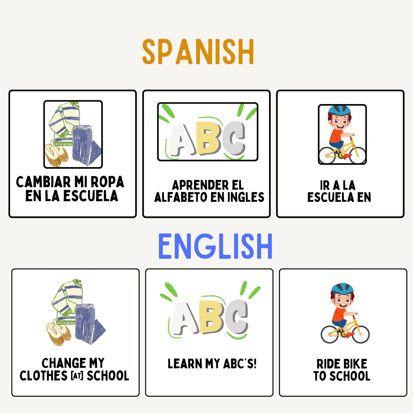 Bingo De Regreso a Clases | Bingo Del Primer Día De Clases | Pre ...