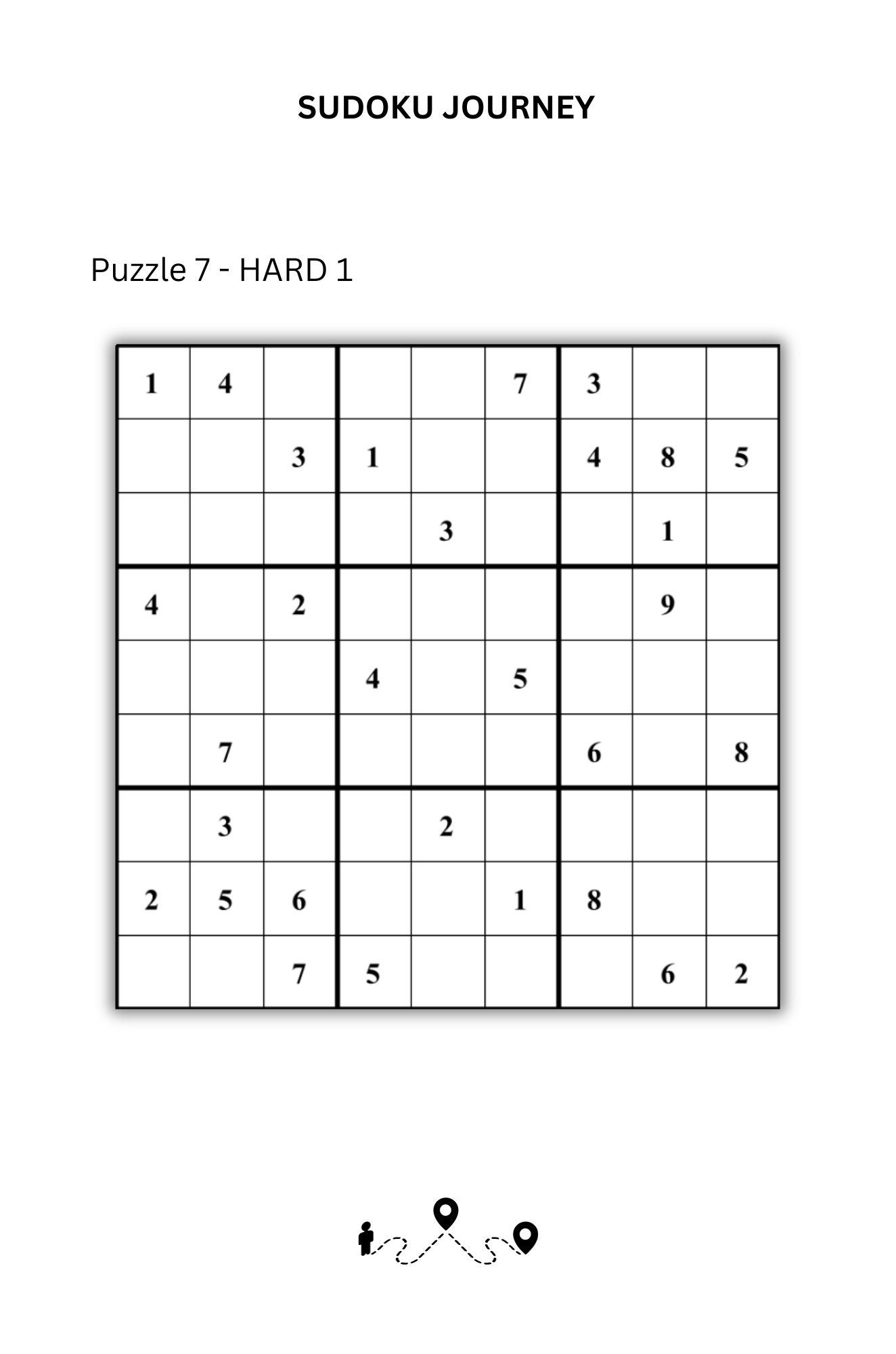 Sudoku Journey #5 I Hard Sudoku Puzzles for Advanced Level I 8.5x11 ...
