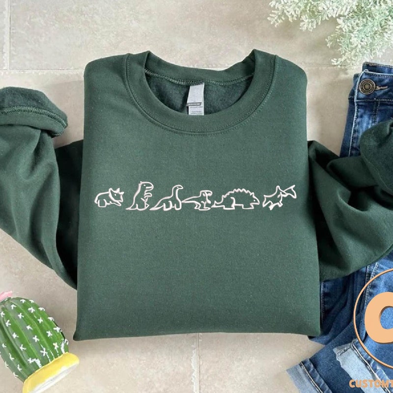 Dinosaur Sweater - Etsy