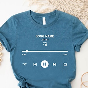 Custom Song Name Shirt, Personalized Artist Name T-shirt, Custom ...