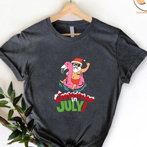 Christmas in July Shirt, Beach Santa Tshirt, Florida Christmas Tee ...