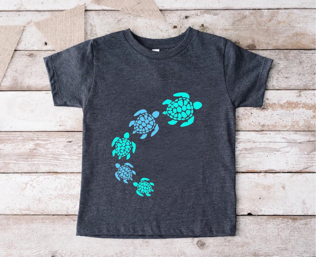 Sea Turtle Tshirt, Kids Beach Shirt, Turtle Lover Tee, Beach Party ...