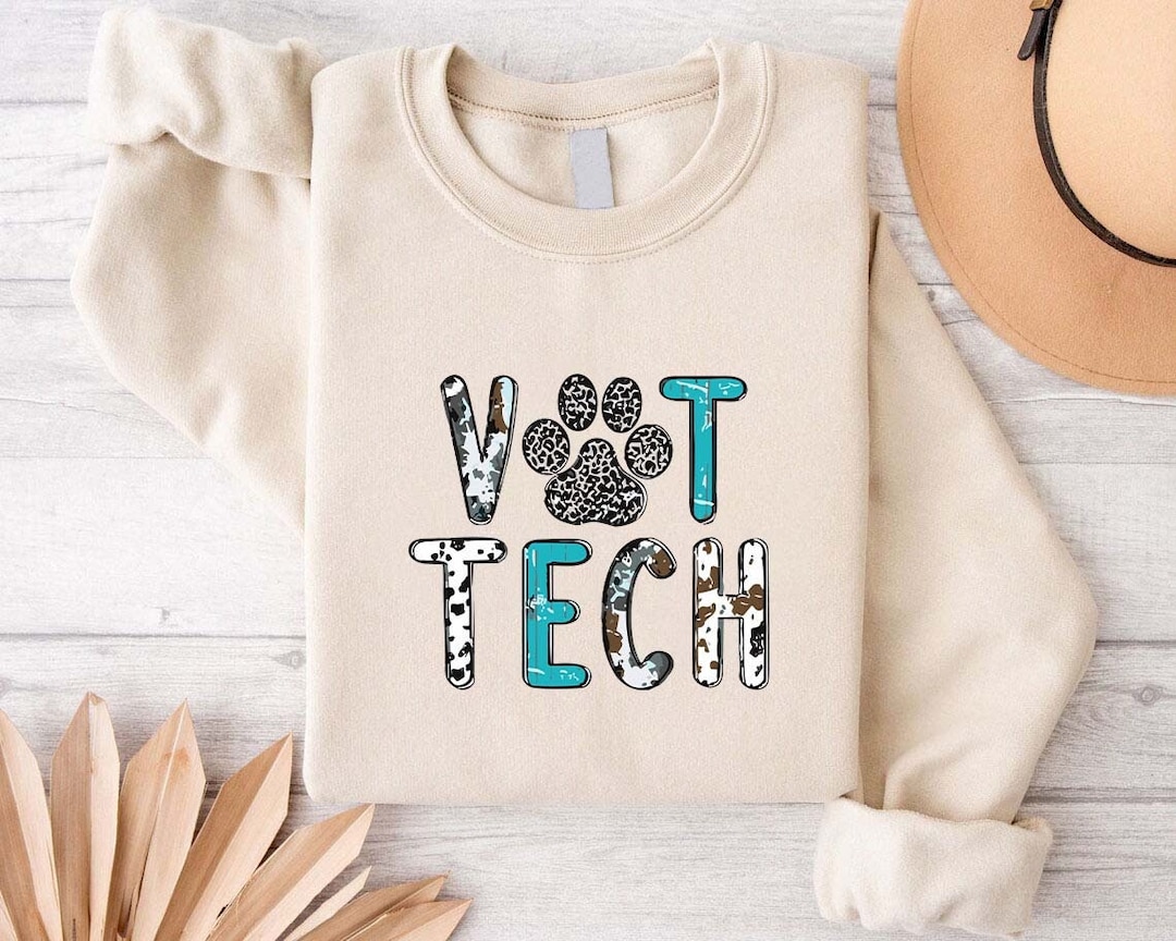 Vet Tech Sweatshirt, Veterinarian Gift, Veterinary Office Shirts, Vet ...