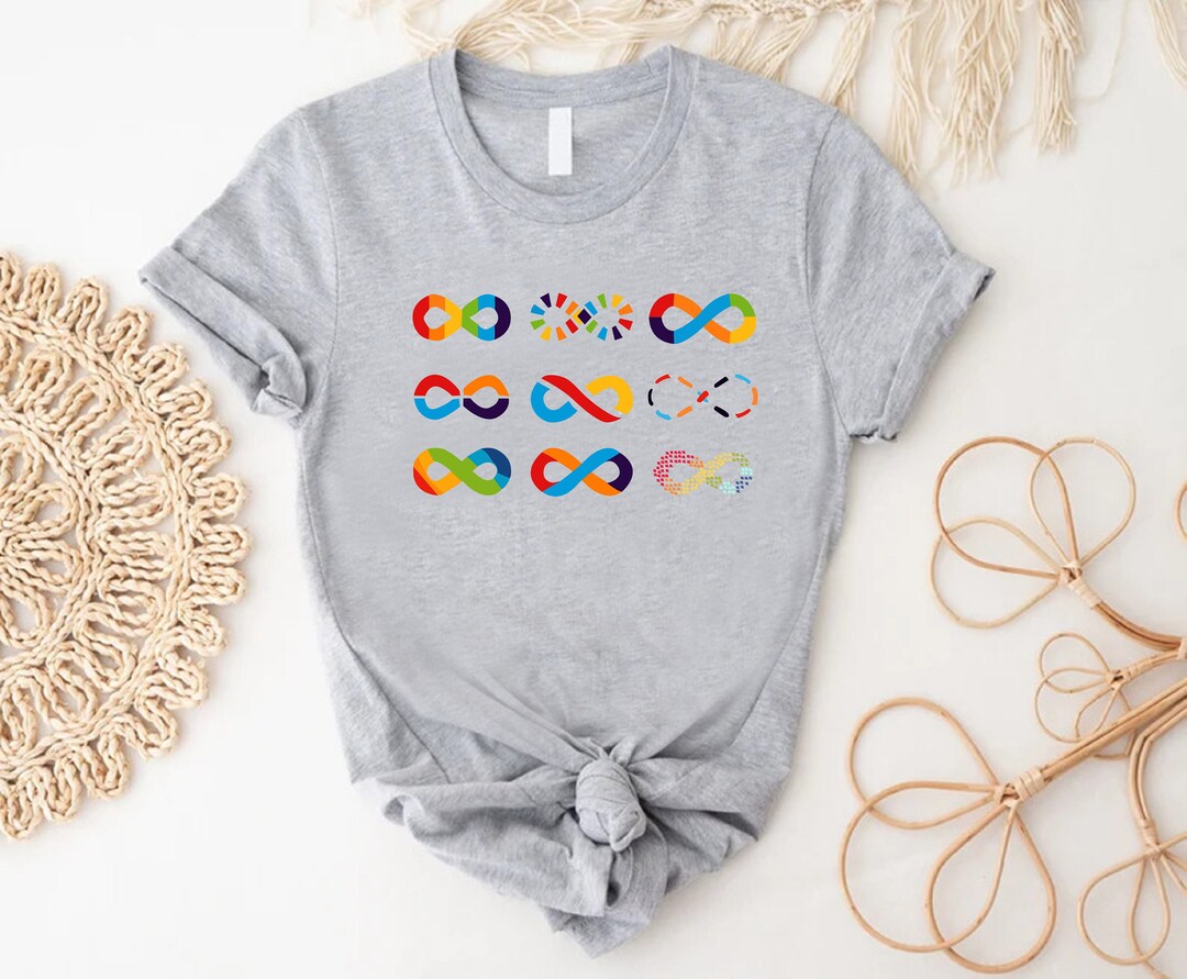 Autism Infinity Symbol Shirt, Autism Acceptance Shirt, Neurodiversity ...
