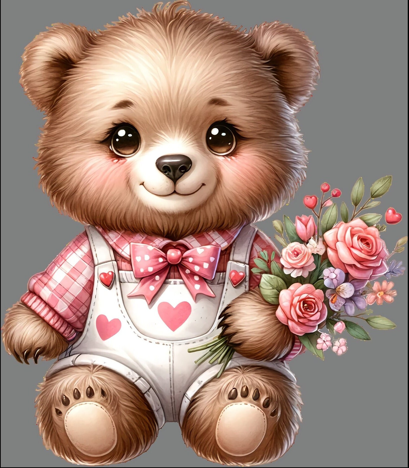Valentine's Day Bears Clipart, Teddy Bears PNG, Animal Love Clipart ...