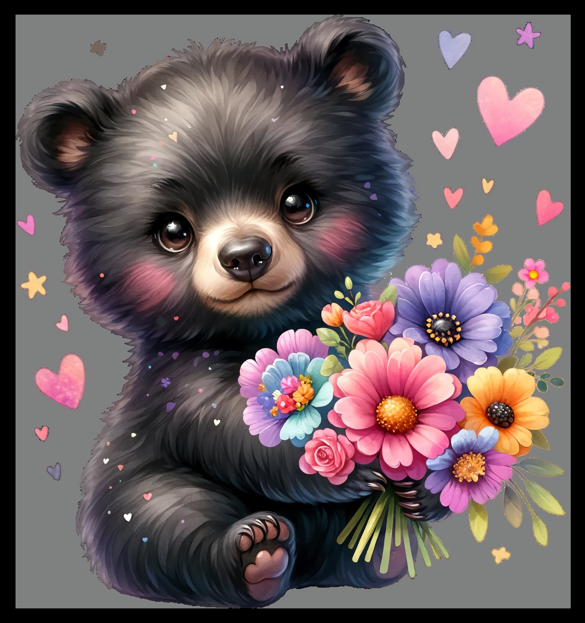 Valentine's Day Bears Clipart, Teddy Bears PNG, Animal Love Clipart ...