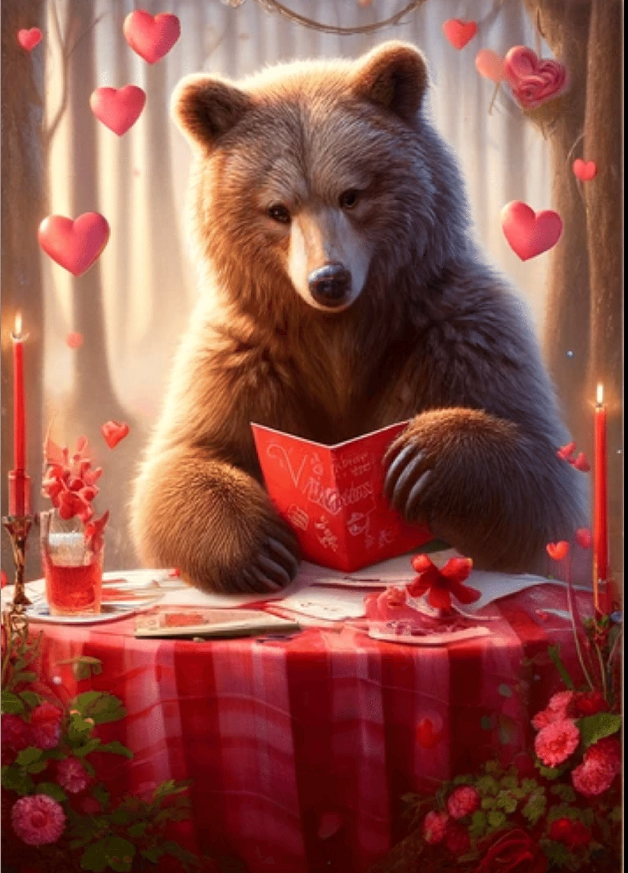 Valentine's Day Bears Clipart, Teddy Bears PNG, Animal Love Clipart ...