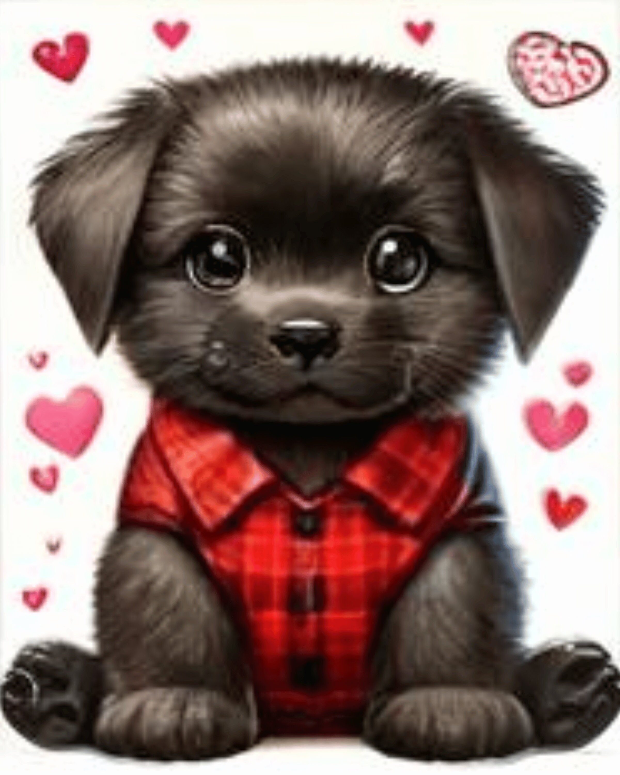 Valentine's Day Puppy Clipart, Dog & Puppy PNG, Animal Love Clipart ...