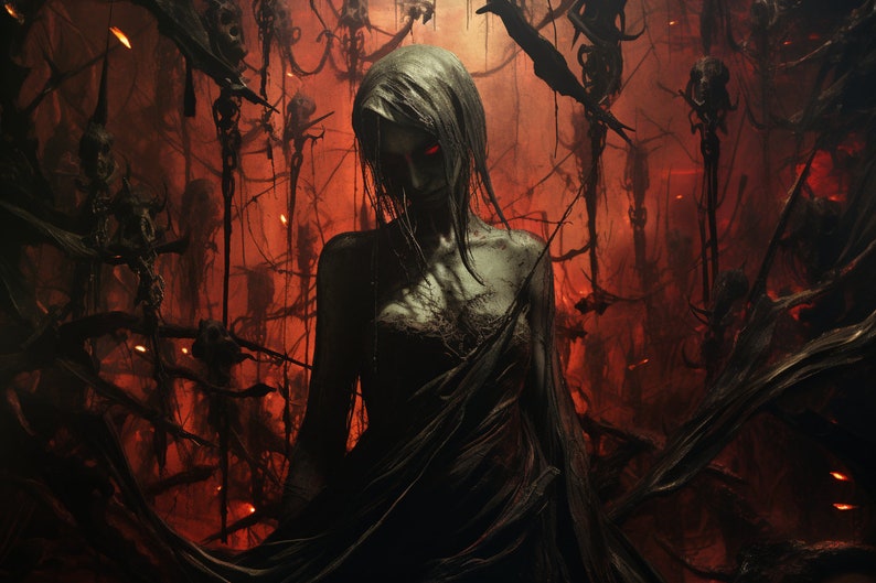 Gothic Horror Art Prints Creepy Ghosts & Monsters, Eerie Apparitions ...