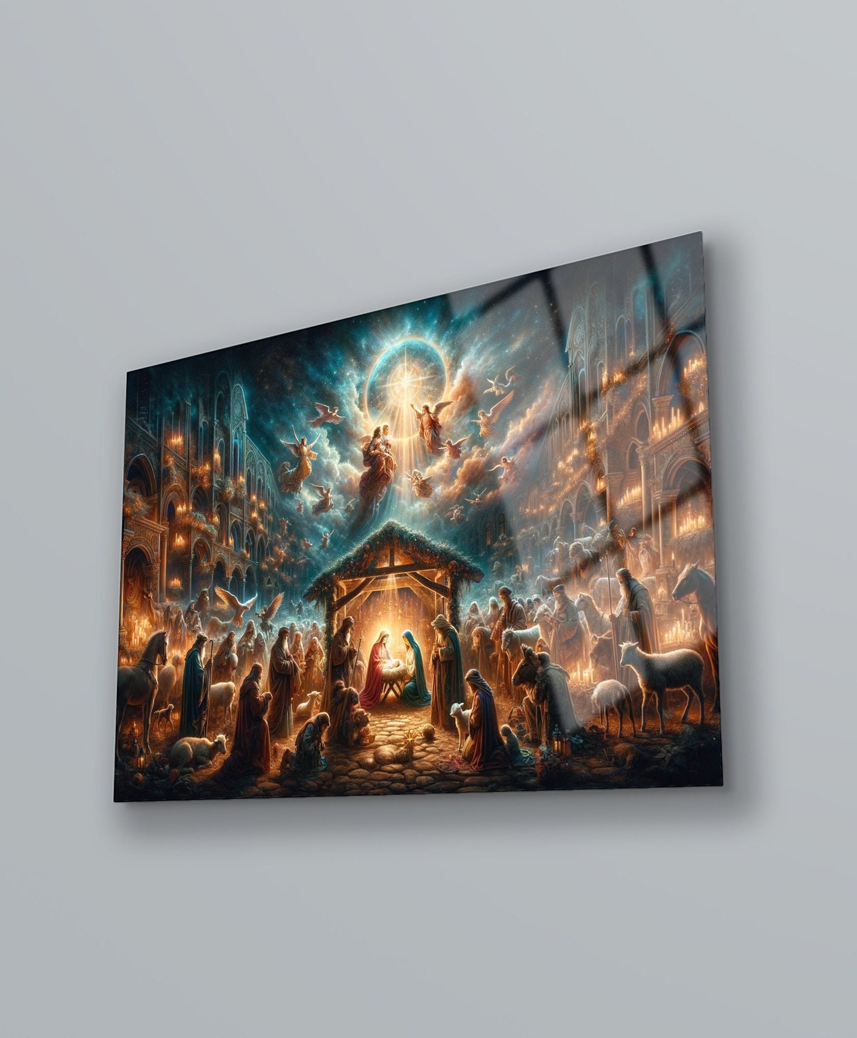 Nativity Wall Art , Nativity Scene Wall Art , Jesus Wall Art , High ...