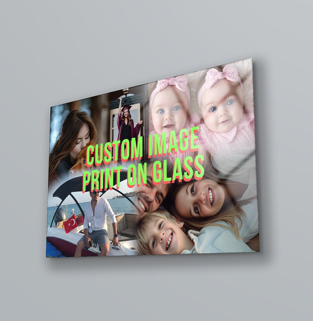 Personalized Glass Print Wall Art , Custom Home Decor , Custom Gift ...