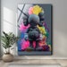 Kaws Glass Wall Art , Glass Printing , Tempered Glass Wall Art , Vivid ...