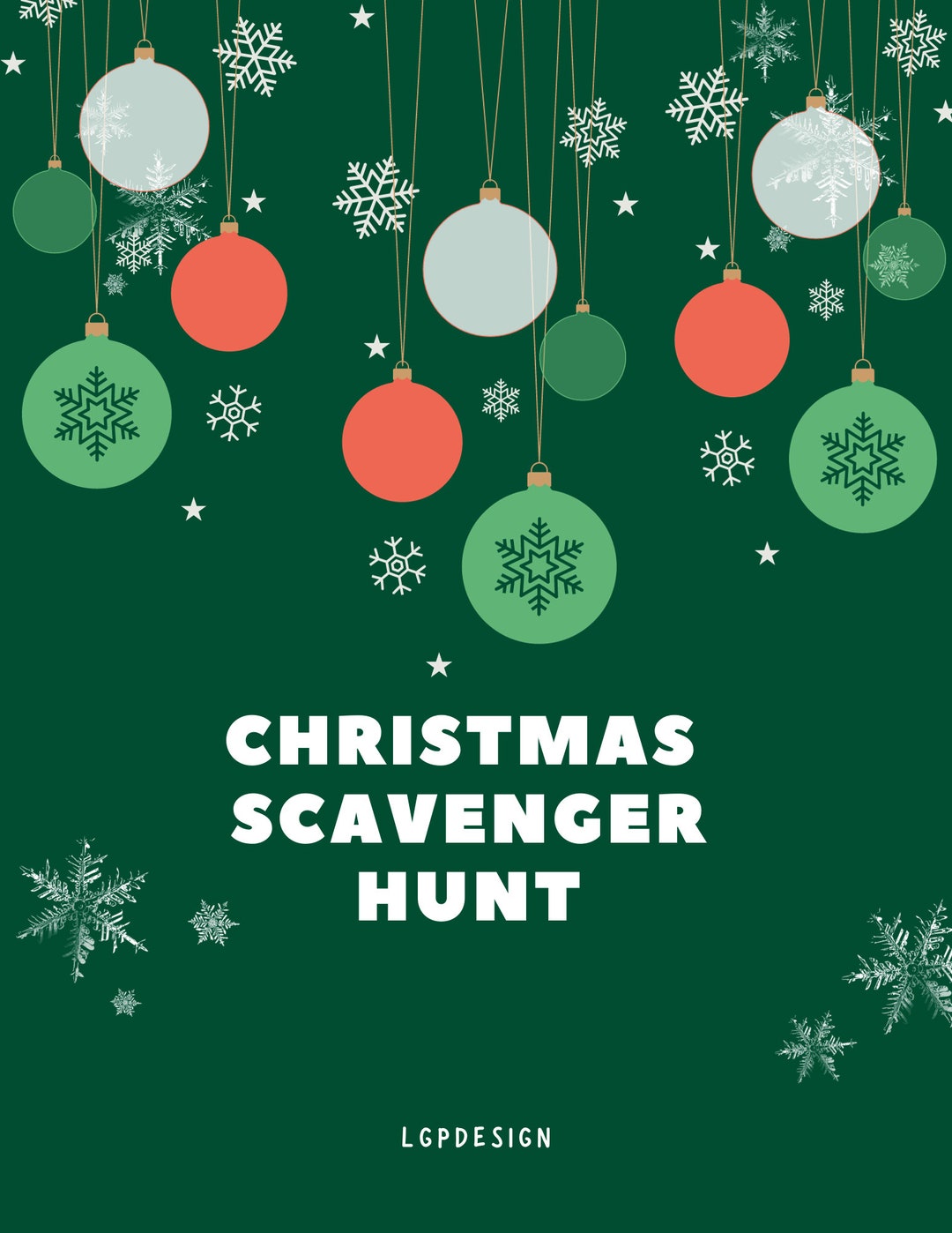 Christmas Scavenger Hunt, Scavenger Hunt, Indoor Scavenger Hunt ...