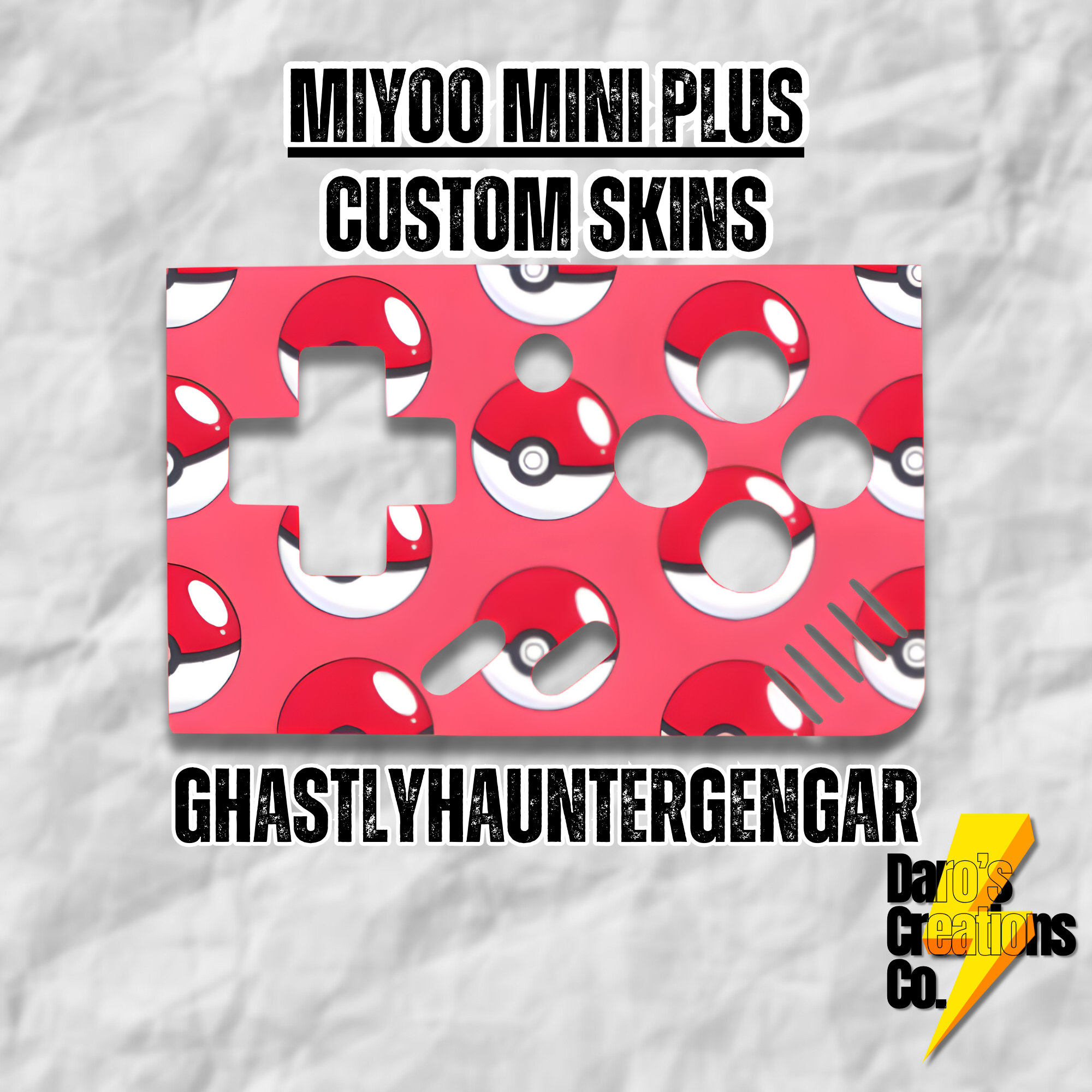 Miyoo Mini Plus Custom Skin pokemon Pattern Theme - Etsy