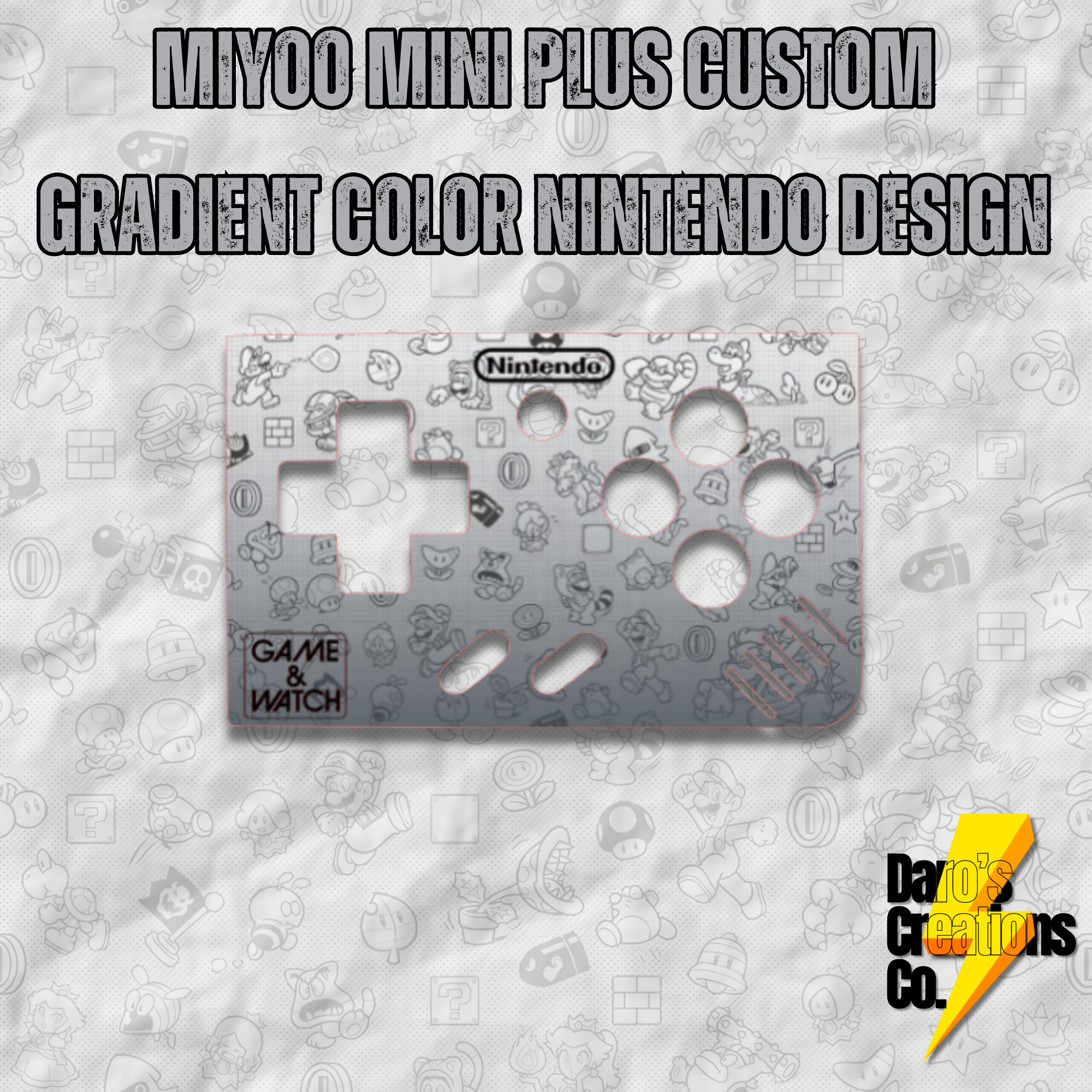 Miyoo Mini Plus/miyoo Mini Gradient Color Design Custom Skin - Etsy